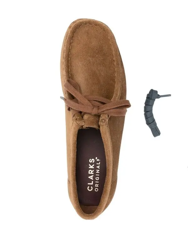 Clarks Suede Lace-up Oxford Shoes - Brown