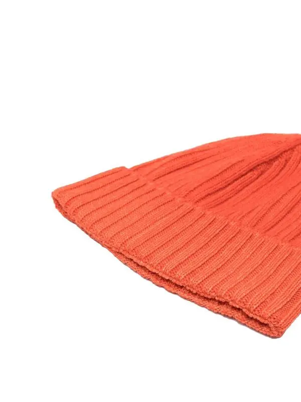 DELL'OGLIO Cashmere Ribbed-knit Beanie