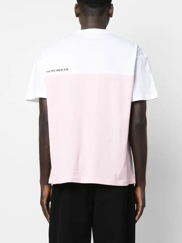 VTMNTS Logo-print Colour-block T-shirt