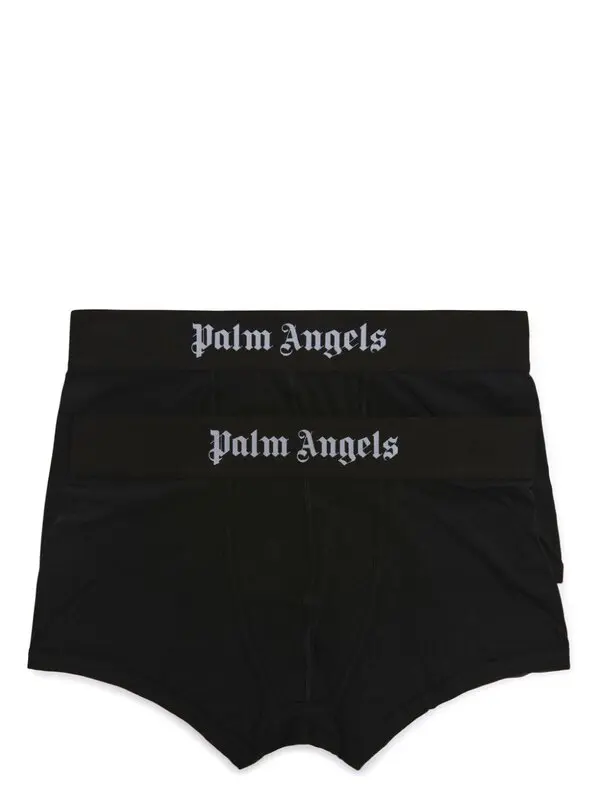 Palm Angels Classic Logo-waistband Boxers Set - Black