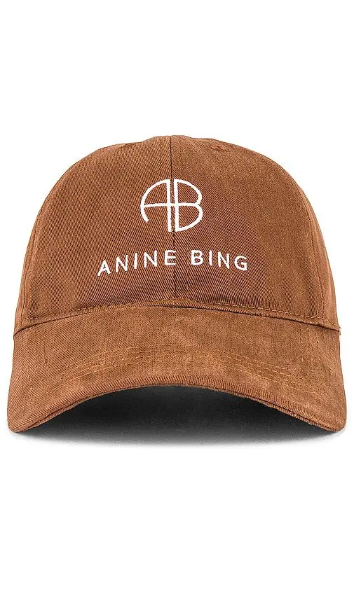ANINE BING Jeremy Baseball Cap - Dark Camel