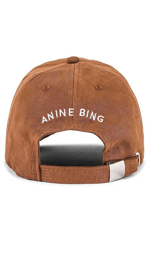 ANINE BING Jeremy Baseball Cap - Dark Camel