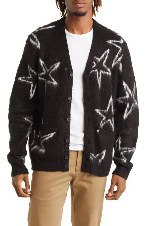 Obey Slint Star Pattern Cardigan