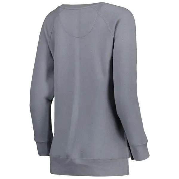 PRESSBOX North Carolina Tar Heels Pinehurst Chenille Raglan Pullover Sweatshirt