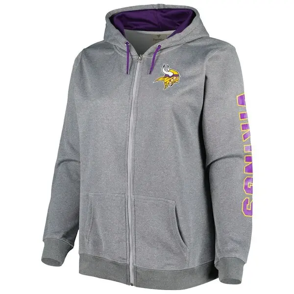 Profile Minnesota Vikings Fleece Full-zip Hoodie Jacket