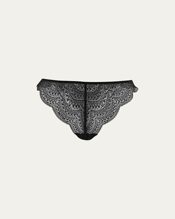 Simone Perele Karma Lace Tanga Briefs - Black