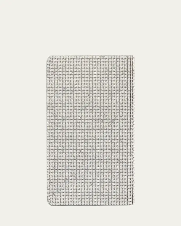 Judith Leiber Allover Crystal Passport Holder - Jet