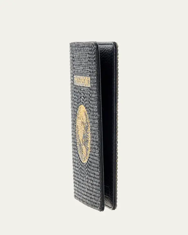 Judith Leiber Allover Crystal Passport Holder - Jet