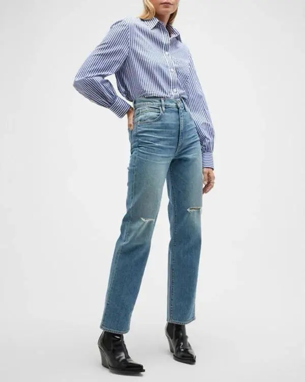 Rag & Bone Maxine Striped Shirt - Blustripe