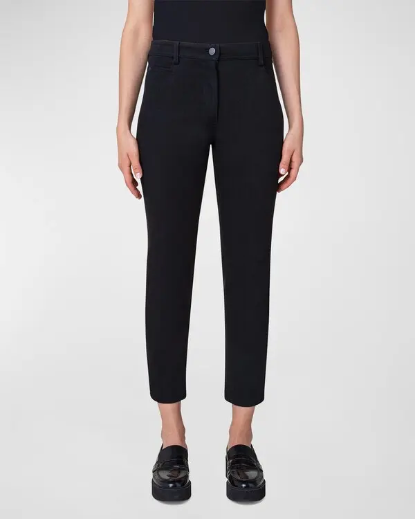 Akris Maru Slim-leg Ankle Pants