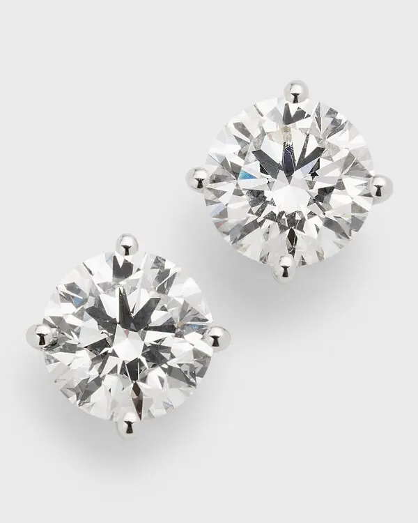 Neiman Marcus 18k Stud Earrings - White Gold