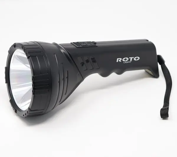 ROTO LIGHT Rechargeable Led Flashlight With Usbpower Bank