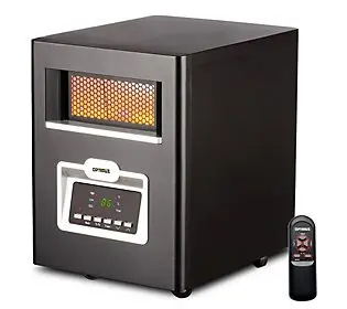 OPTIMUS Infrared Quartz Heater With Remote And D Display Blk - One-color