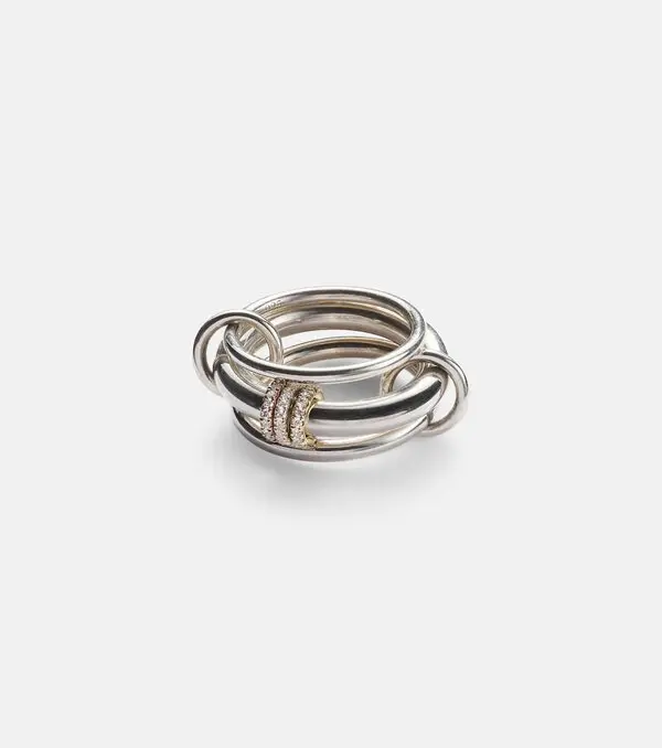 SPINELLI KILCOLLIN Gemini Sterling Ring With White Diamonds - Silver