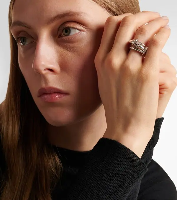 SPINELLI KILCOLLIN Gemini Sterling Ring With White Diamonds