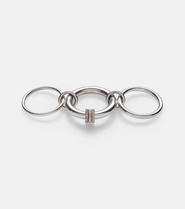SPINELLI KILCOLLIN Gemini Sterling Ring With White Diamonds