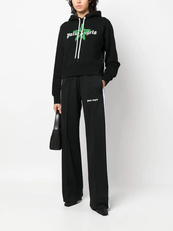 Palm Angels Logo-print Track Pants - Black