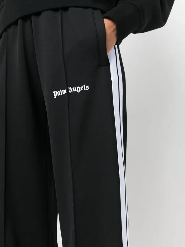Palm Angels Logo-print Track Pants - Black