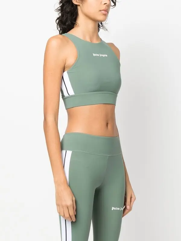 Palm Angels Logo-print Track Top - Green