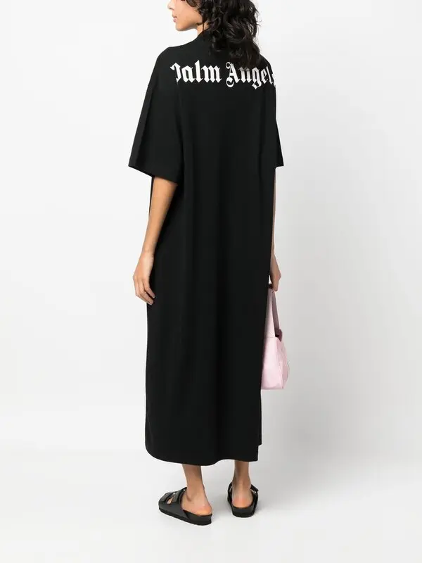 Palm Angels Logo-print T-shirt Dress