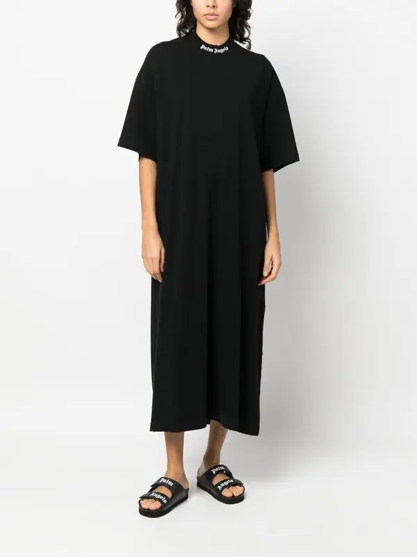 Palm Angels Logo-print T-shirt Dress