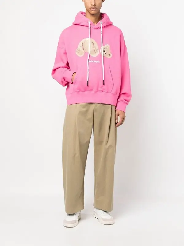 Palm Angels Bear Hoodie - Pink