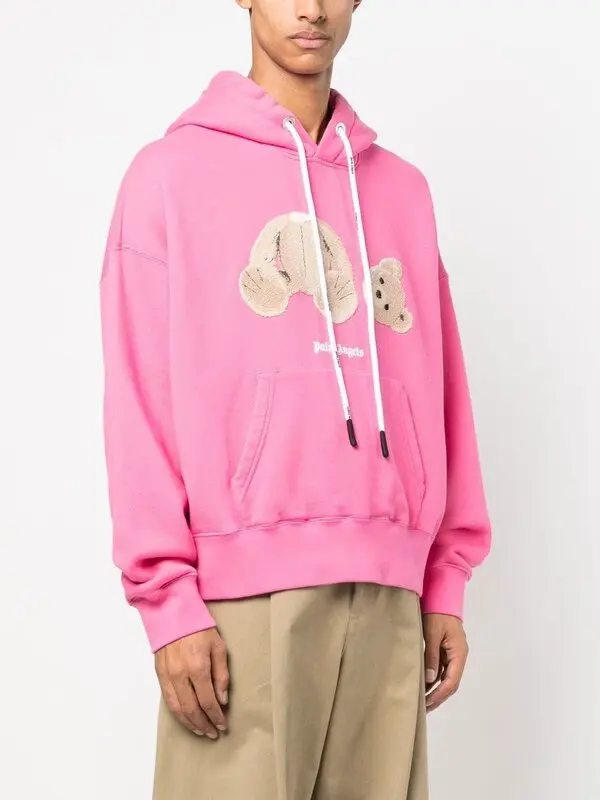 Palm Angels Bear Hoodie - Pink