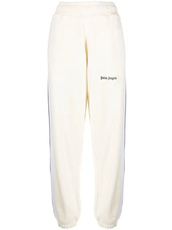 Palm Angels Logo-print Track Pants - Neutrals