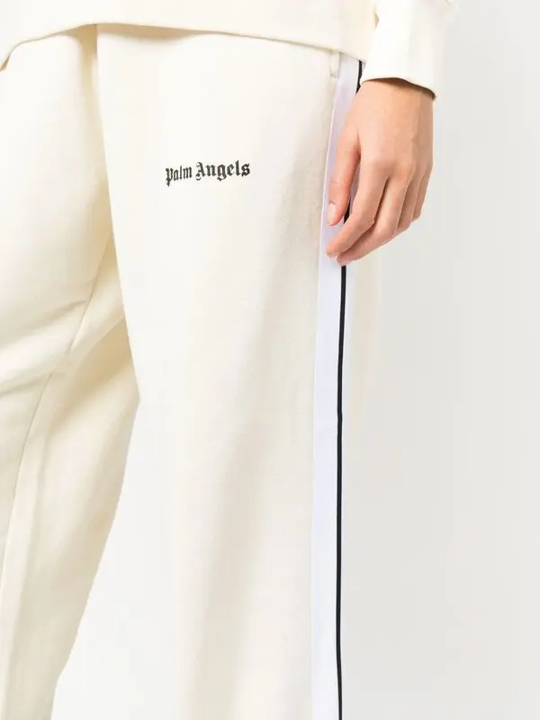 Palm Angels Logo-print Track Pants - Neutrals