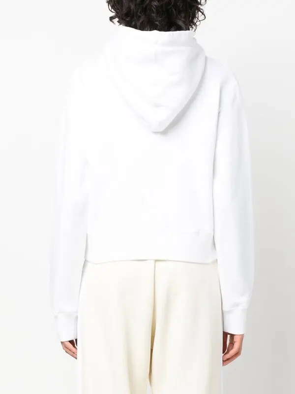 Palm Angels Bear Motif Hoodie - White