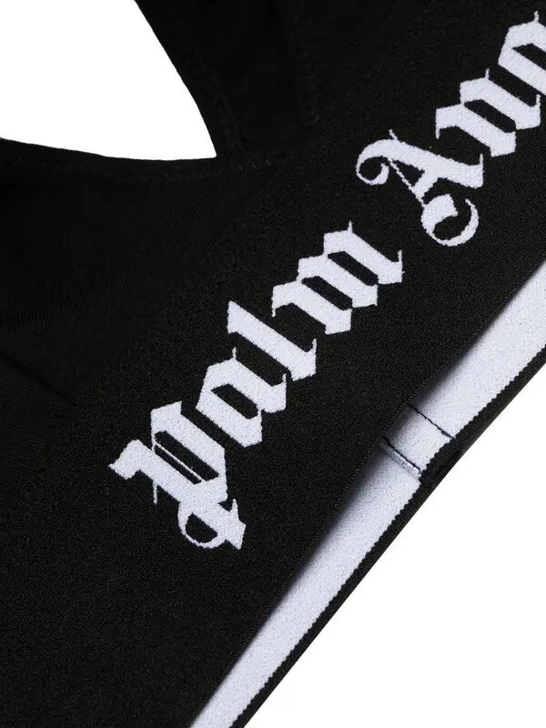 Palm Angels Logo-tape Triangle Bra