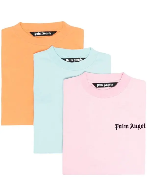 Palm Angels Logo-print T-shirt 3-pack
