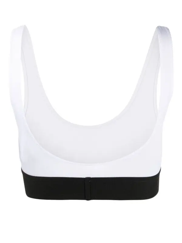 Palm Angels Logo-trim Bra - White