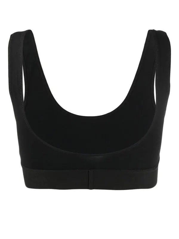 Palm Angels Logo-tape Triangle Bra - Black