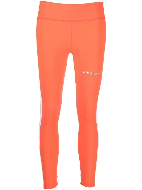 Palm Angels Logo-print Leggings - Orange