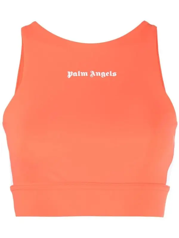 Palm Angels Logo-print Training Top - Orange