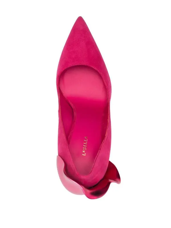 LE SILLA Petalo 120mm Suede Pumps - Pink