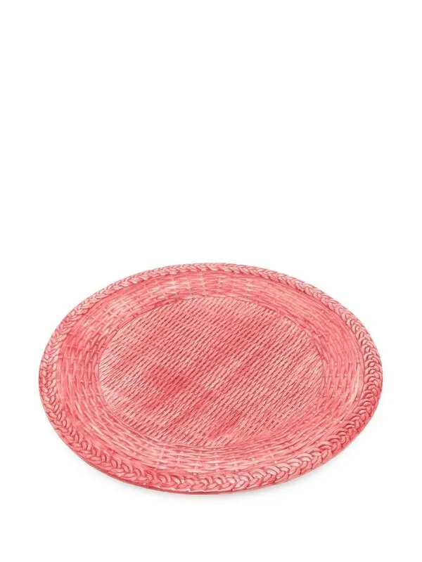 LES-OTTOMANS Woven Porcelain Plates
