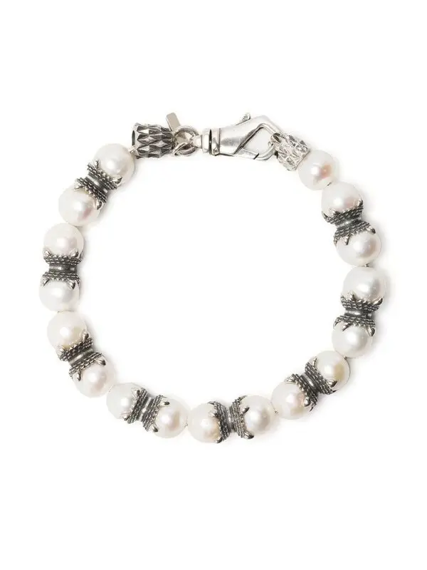 Emanuele Bicocchi Pearl-detail Bracelet - White