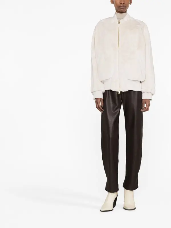 BLANCA VITA Faux-fur Bomber Jacket