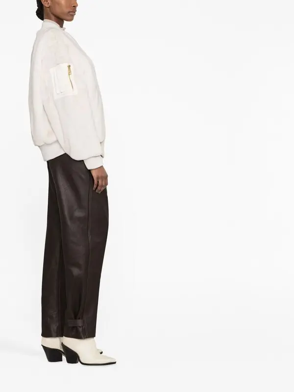 BLANCA VITA Faux-fur Bomber Jacket