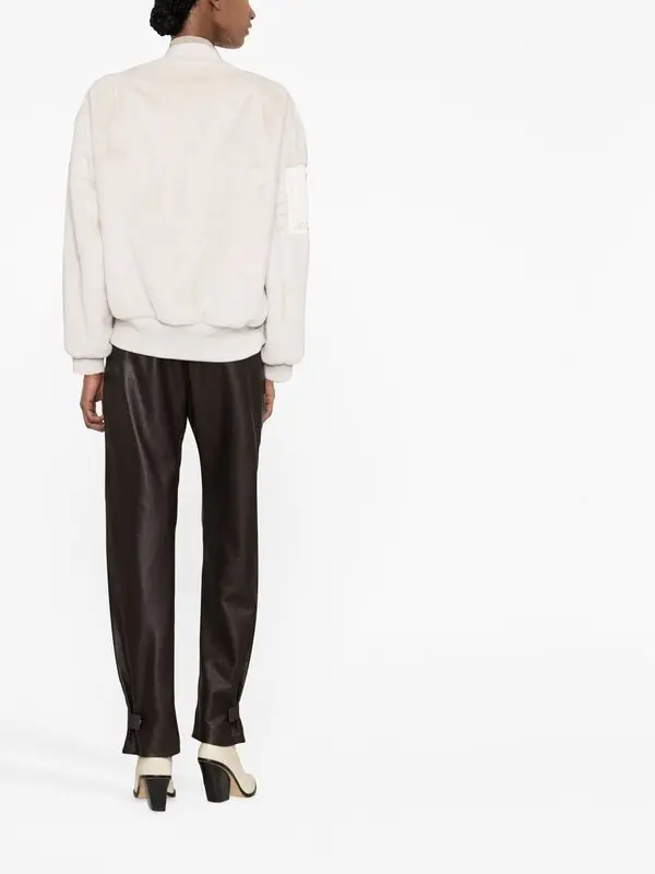 BLANCA VITA Faux-fur Bomber Jacket
