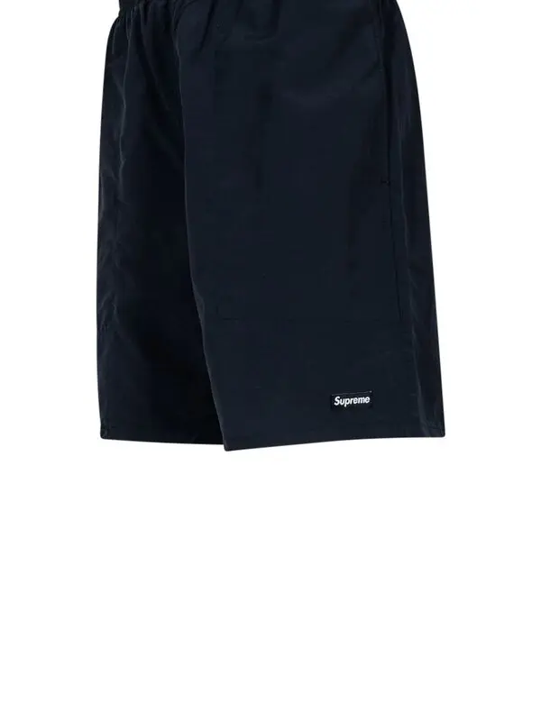 Supreme Logo-print Water Shorts - Black