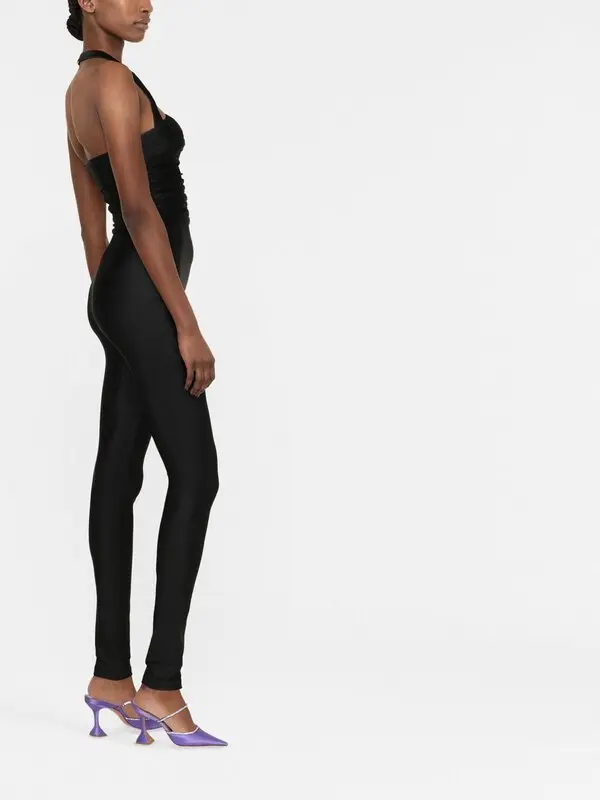 Saint Laurent Ruched Halterneck Jumpsuit