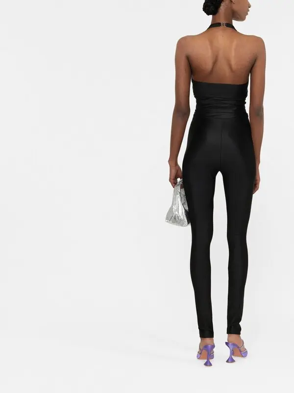 Saint Laurent Ruched Halterneck Jumpsuit
