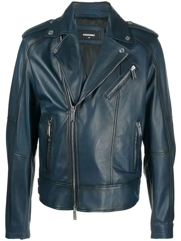 Dsquared2 Leather Biker Jacket