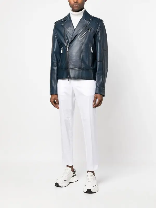 Dsquared2 Leather Biker Jacket