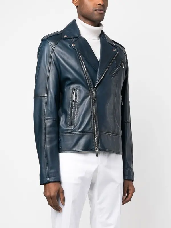 Dsquared2 Leather Biker Jacket