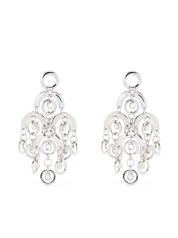 Rabanne Crystal-embellished Pendant Earrings - Silver