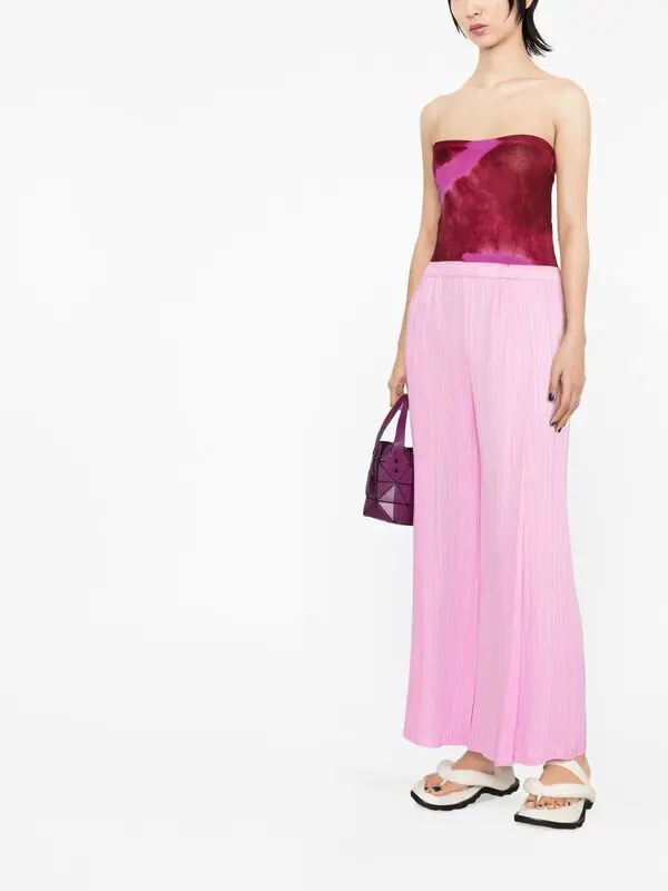 Issey Miyake September Plissé Trousers - Pink